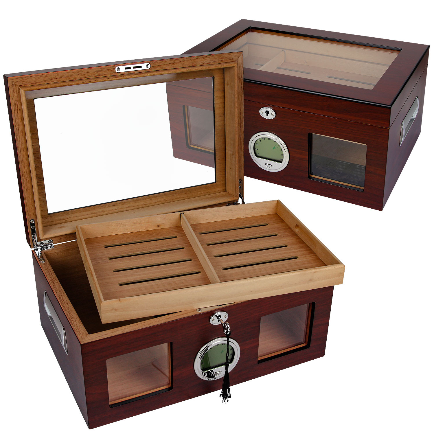 Jamison 100-ct Glasstop Humidor | American Box
